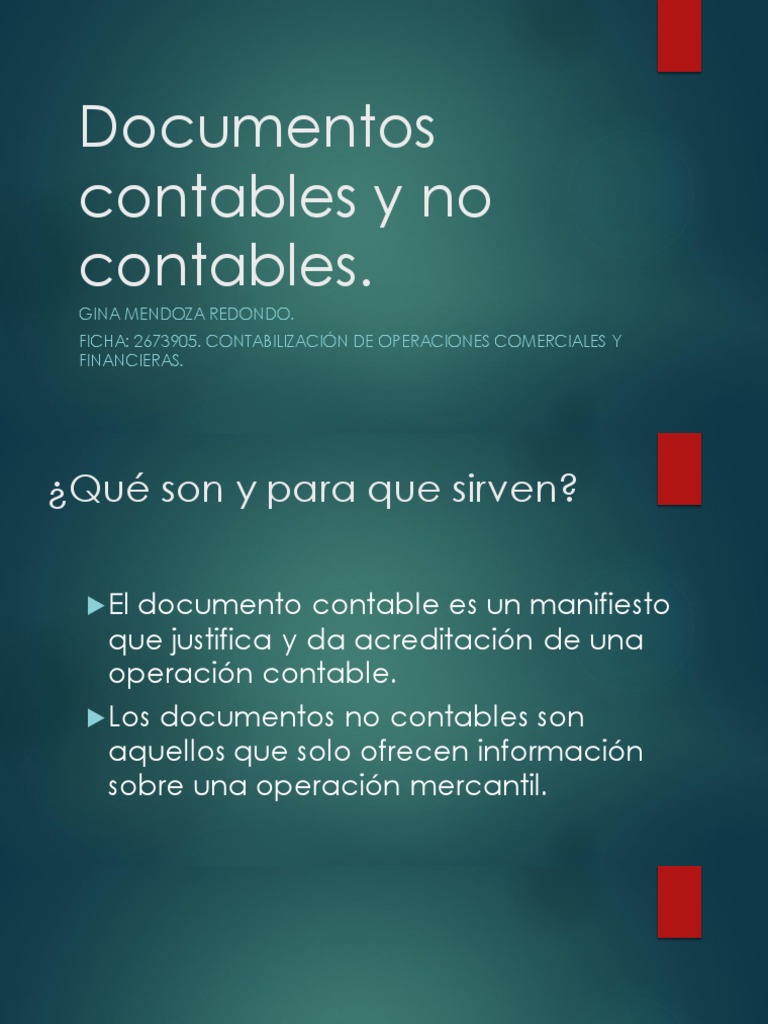 Documentos Contables y No Contables | PDF