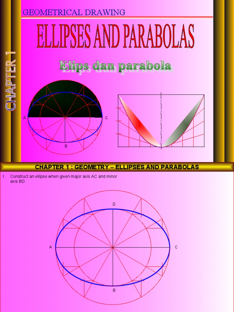 Geometrical Drawing | PDF | Ellipse | Elementary Geometry