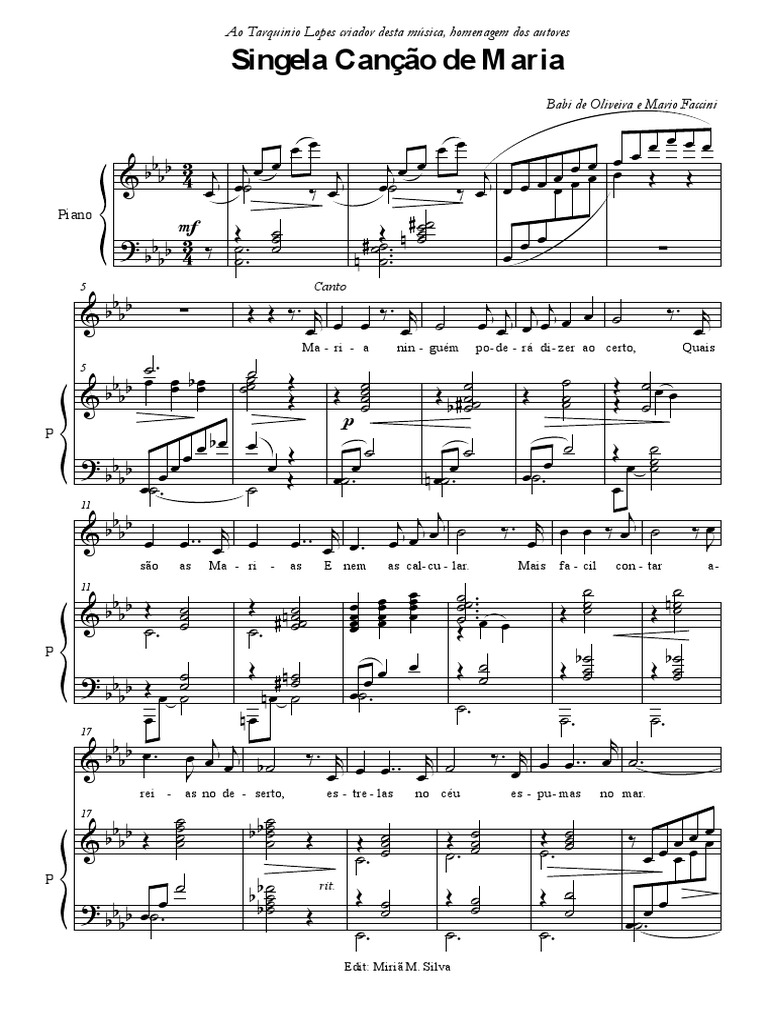 Singela Cancao de Maria (C) | PDF | Alphabet latin