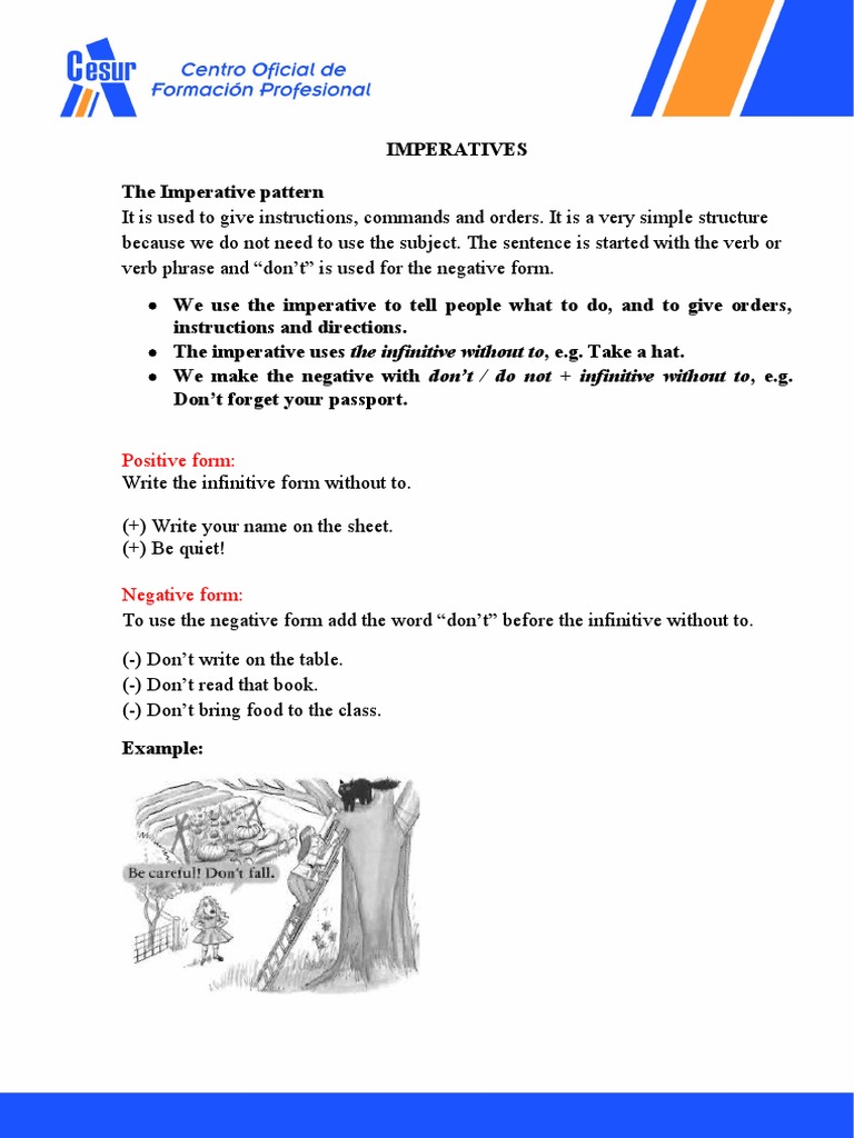 IMPERATIVES | PDF | Verb | Subject (Grammar)