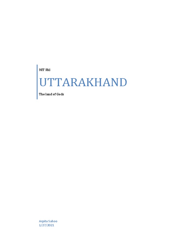 UTTARAKHAND | PDF