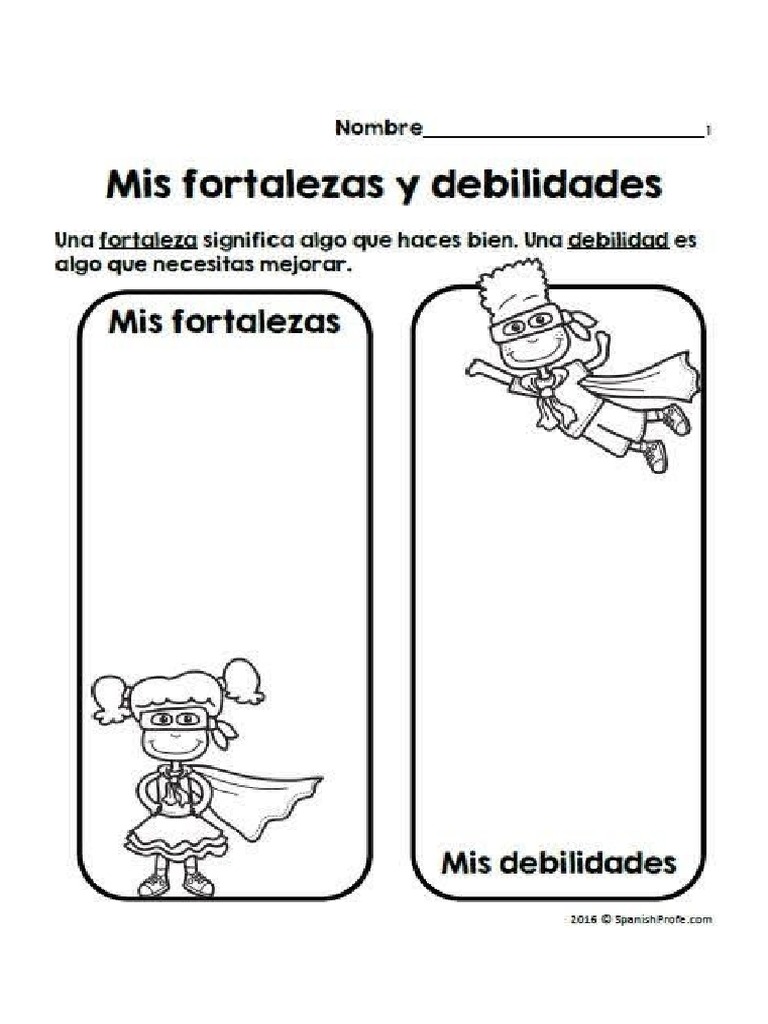 Debilidades y Fortalezas Superheroes | PDF