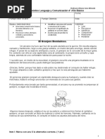 Prueba de Verbos 3°básico | PDF