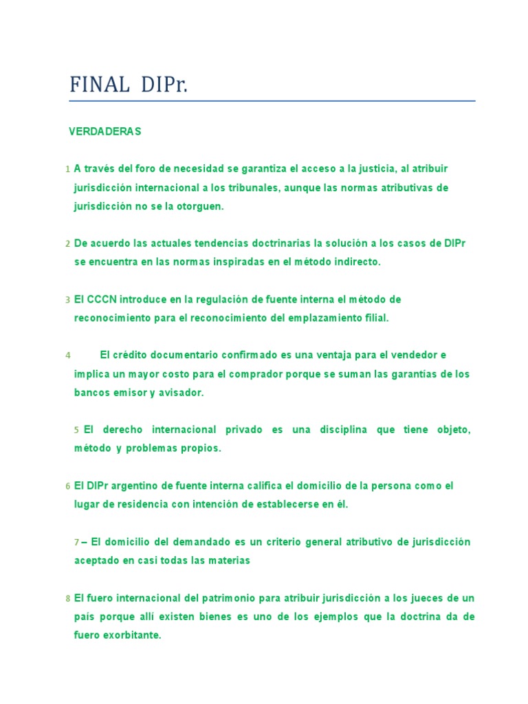 FINAL DIPr-5 Final DIP Kennedy | PDF | Principios éticos | Ley común