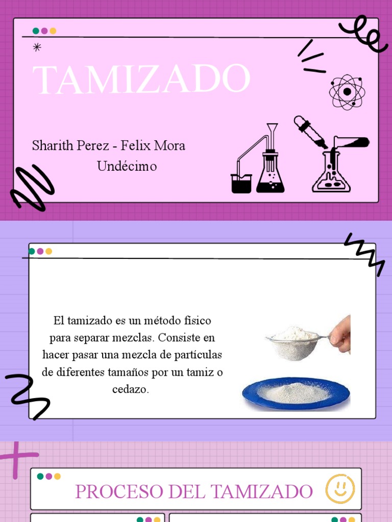 Métodos de Tamizado para Separar Mezclas | PDF