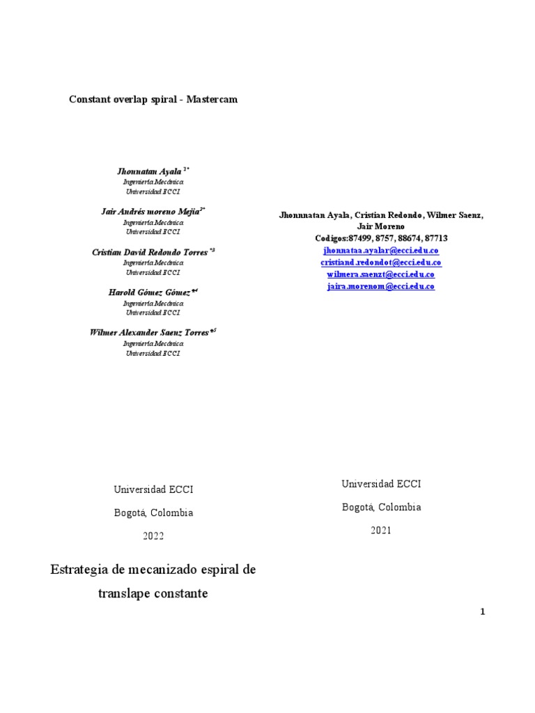 INFORME | PDF | Control numerico | Mecanizado