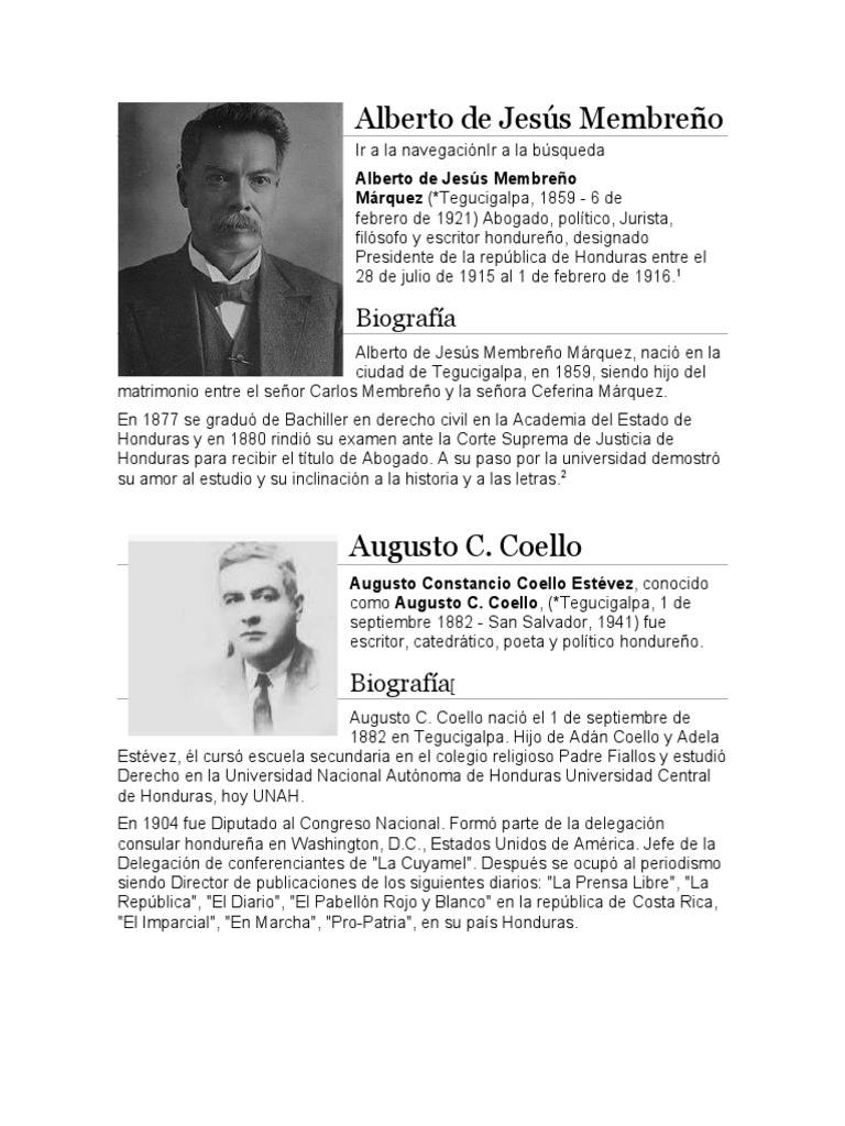 Alberto de Jesús Membreño | PDF | Honduras