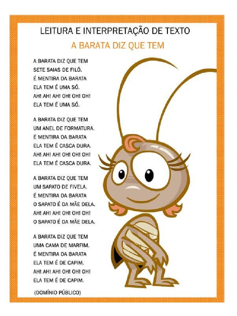 A Barata Diz Que Tem | PDF