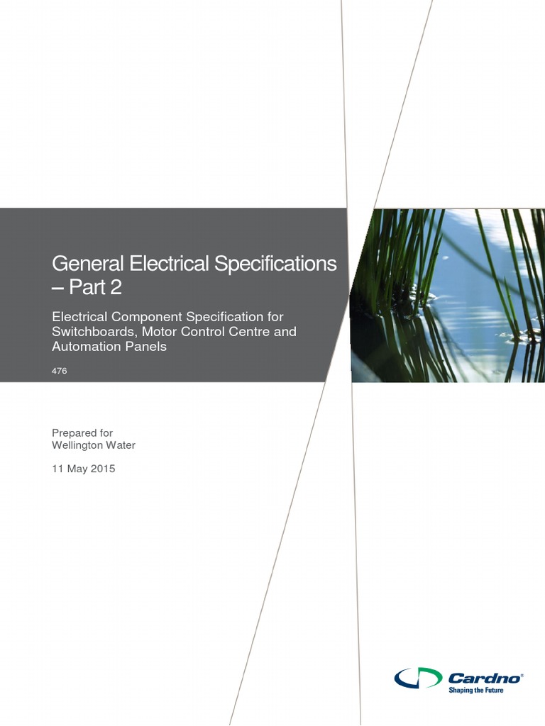 476-E-011 General Electrical Specification - Part 2 - Components | PDF ...