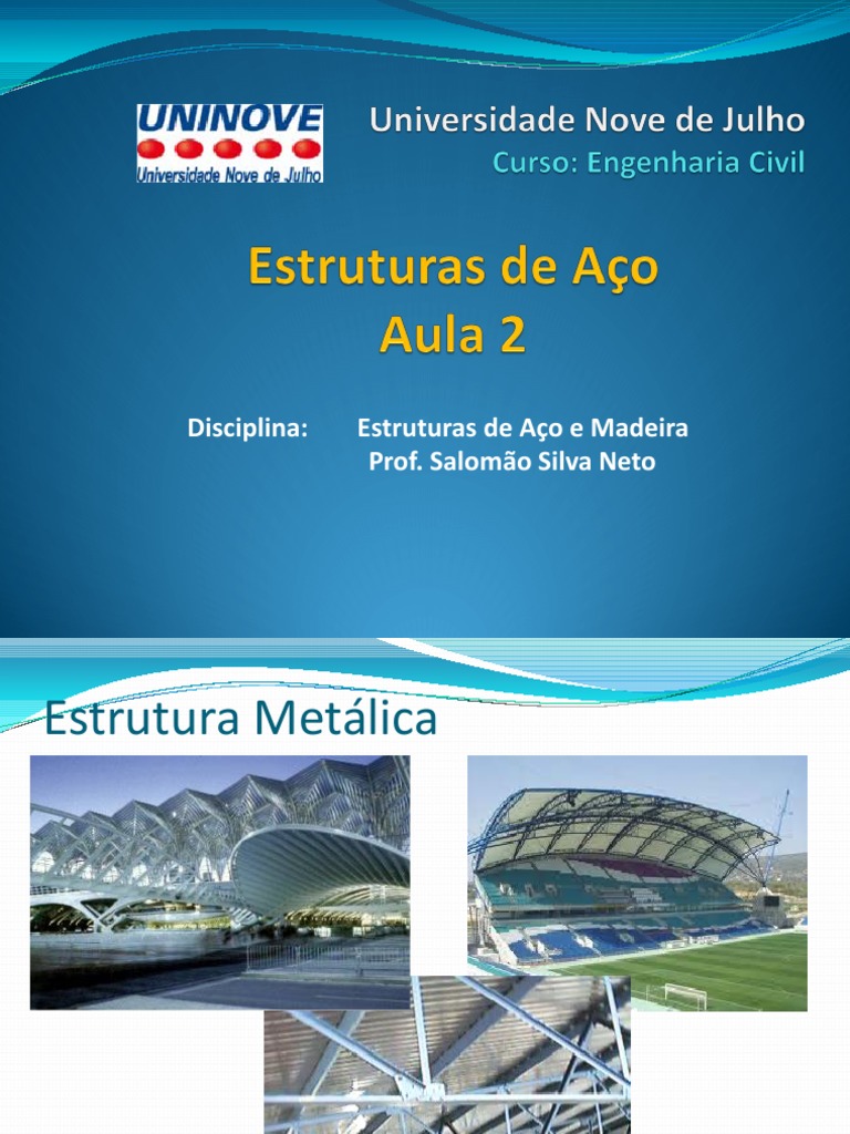 Estruturas de Aco e Madeira - Aula 2-1 PDF | PDF | Flexão (Física) | Estresse (Mecânica)
