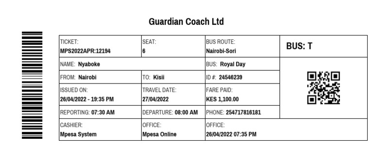 Guardian Ticket PDF | PDF