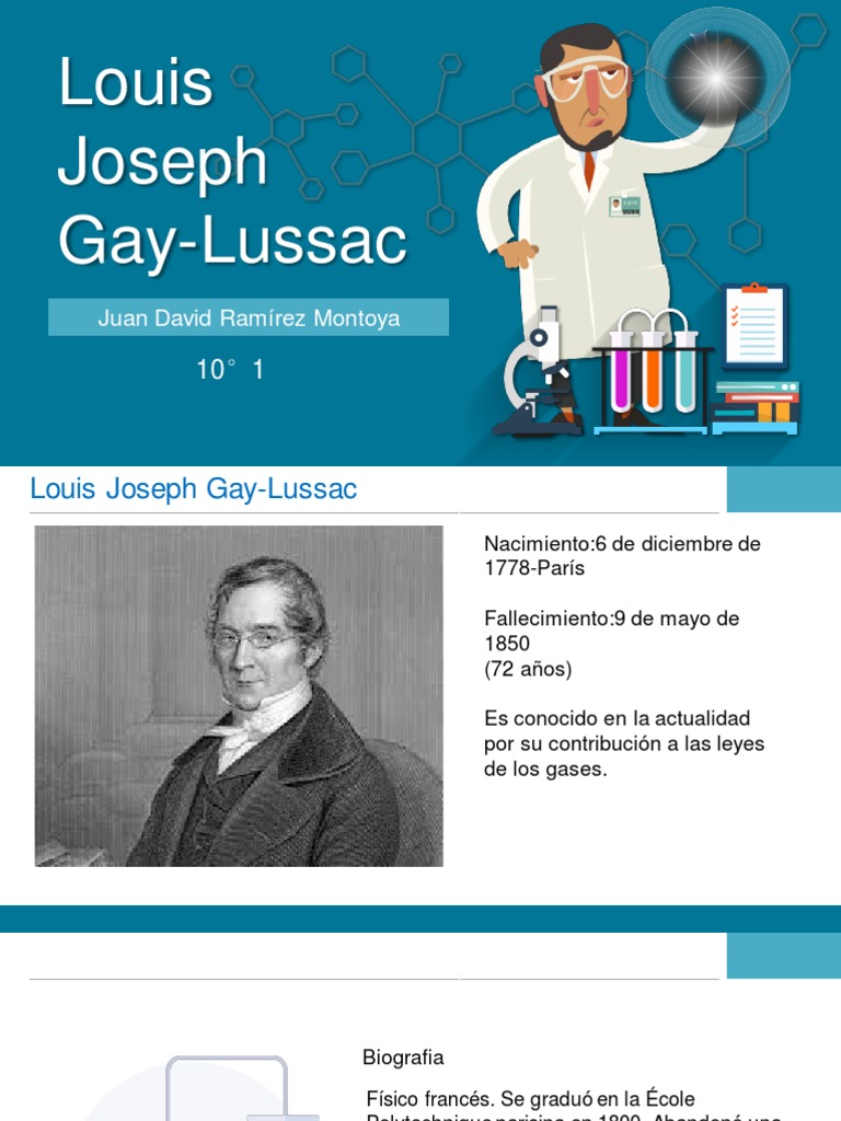 Biografía de Louis Joseph Gay-Lussac | PDF | Historia