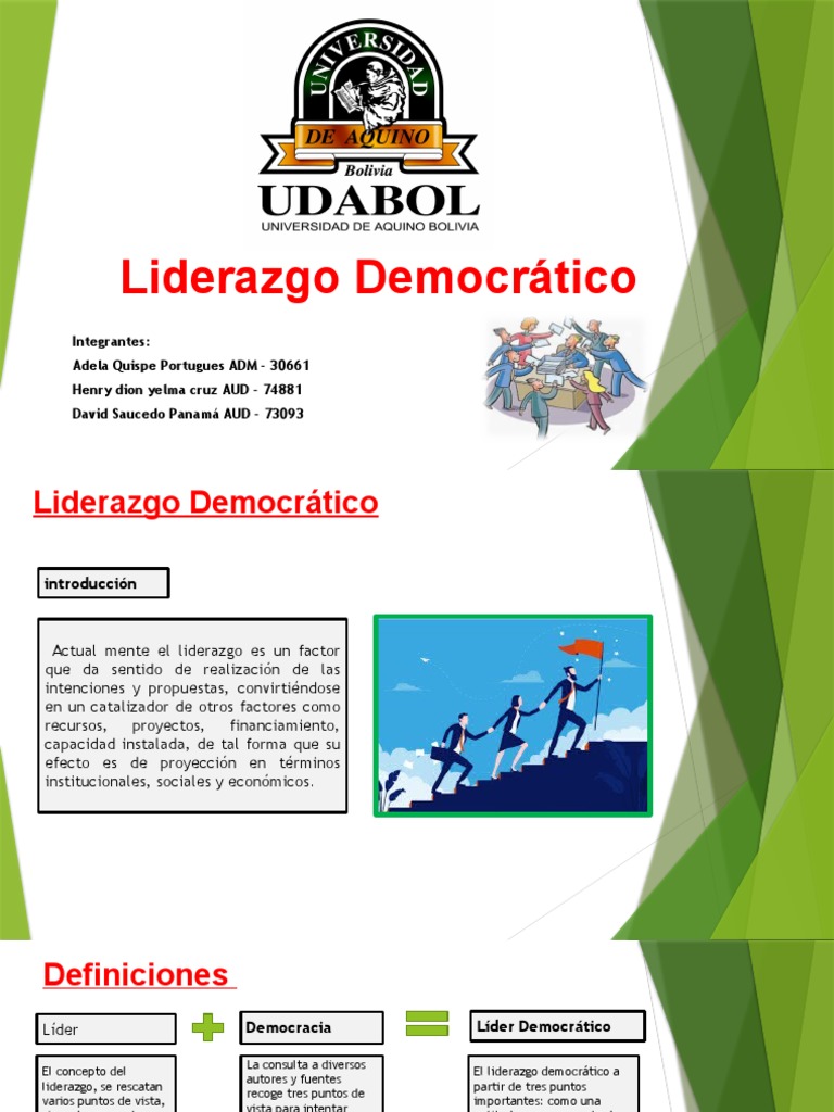 Características del Liderazgo Democrático | PDF | Democracia ...