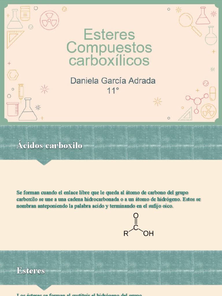 Propiedades y Usos de los Ésteres | PDF | Ester | Química