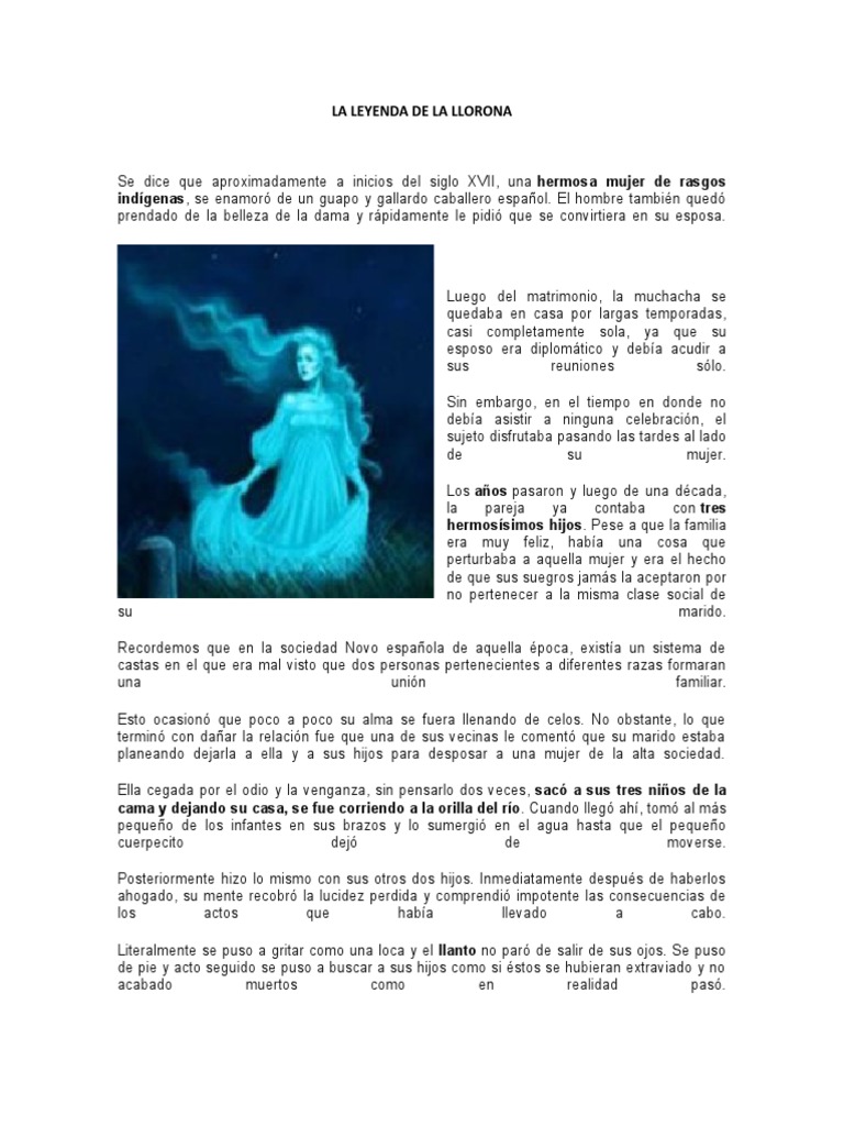 La Leyenda de La Llorona | PDF | Poesía | Clásicos