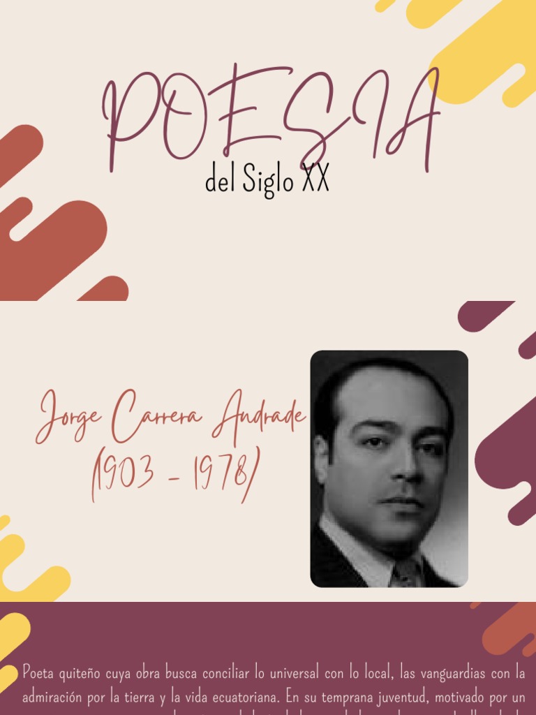 POESIA SIGLO XX | PDF