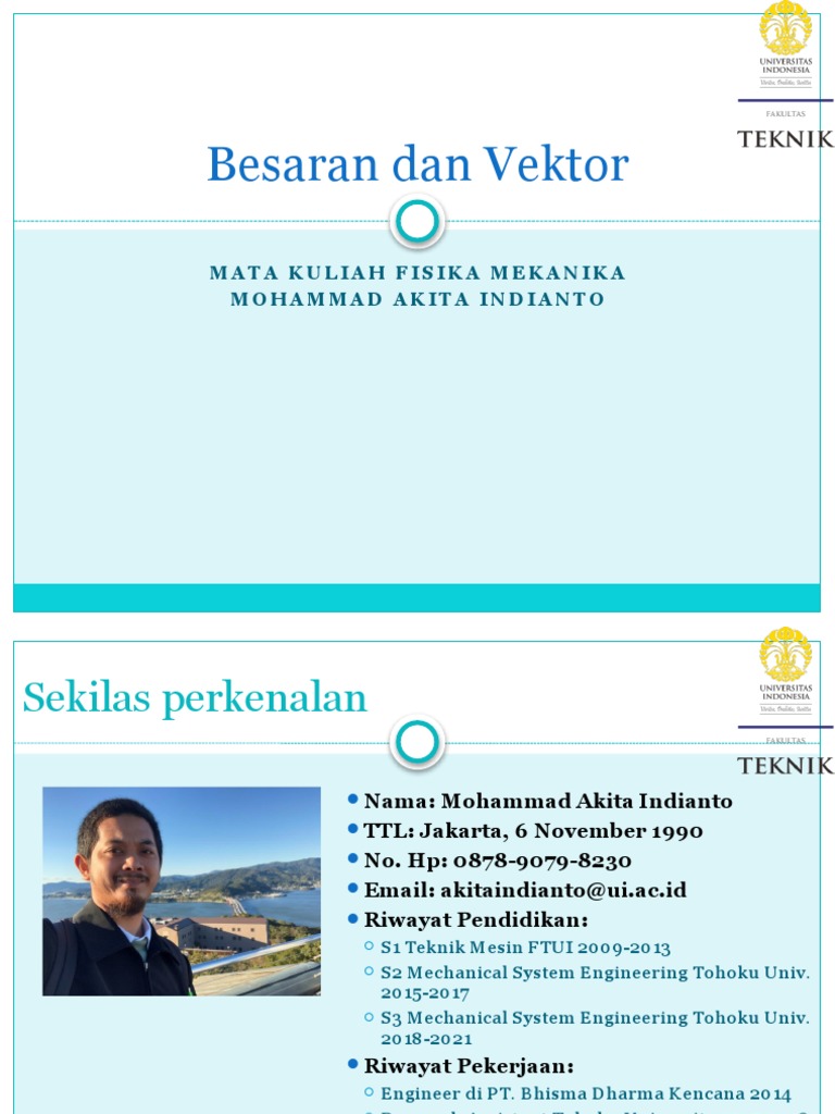 Besaran Dan Vektor | PDF