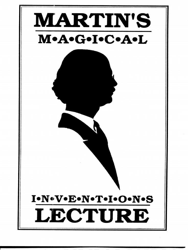 Martin Lewis - Magical Inventions Lecture PDF | PDF