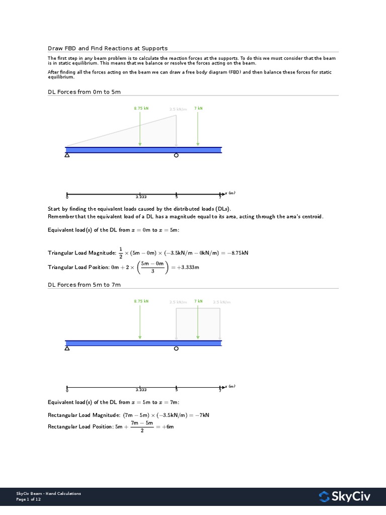 Structural Beam Analysis Guide | PDF | Bending | Beam (Structure)