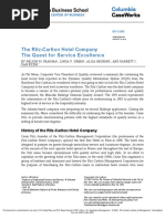 Ritz-Carlton Service Values Overview | PDF | Swot Analysis | Leadership