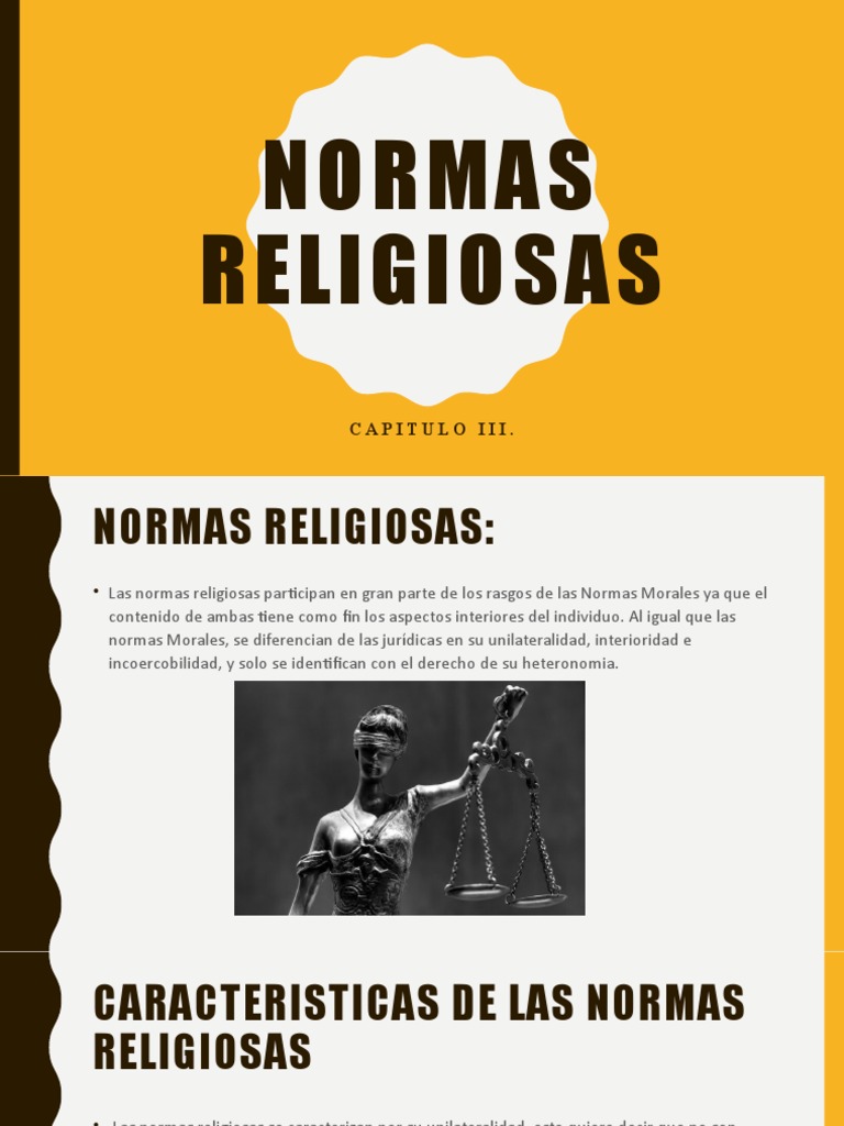 Características de las Normas Religiosas | PDF | Etica Aplicada ...