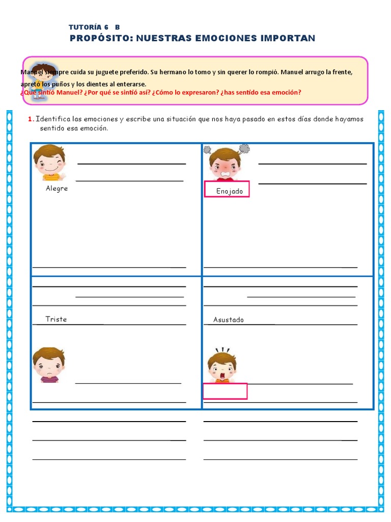 TUTORIA NUESTRAS EMOCIONES IMPORTAN | PDF