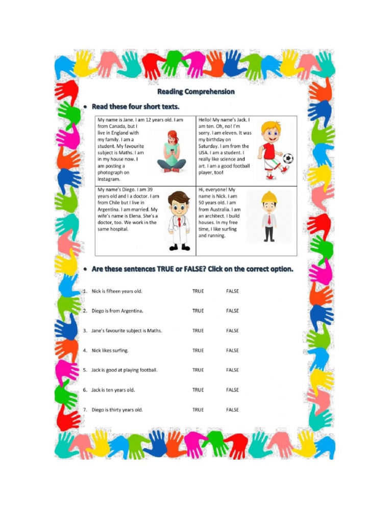 Verb To Be Reading | PDF