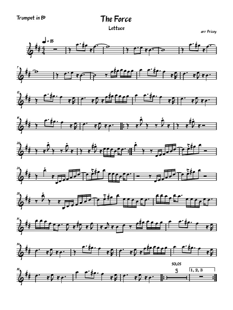 The Force - Trumpet | PDF