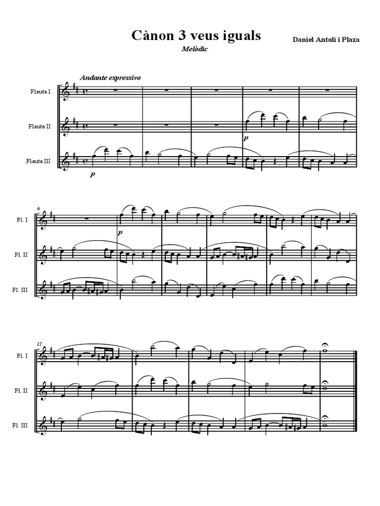 Cànon III - 3 Veus Iguals | PDF