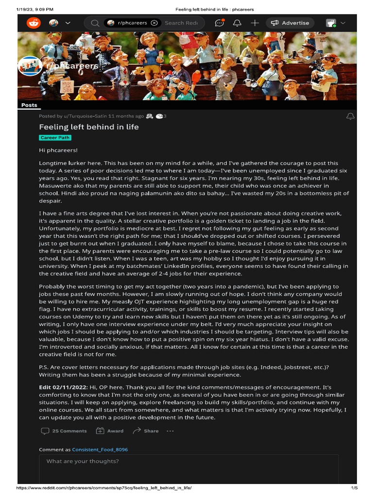 Feeling Left Behind in Life | PDF