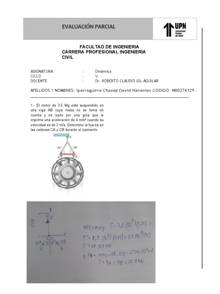 Evaluación Parcial 2022 - 2 | PDF