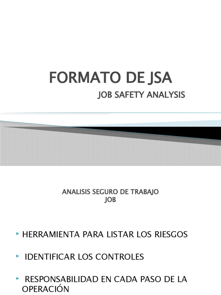 Formato de Jsa | PDF | Presión
