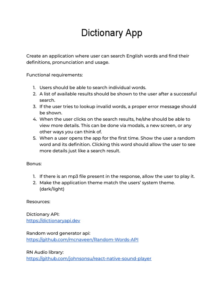 React Native Assignment | PDF
