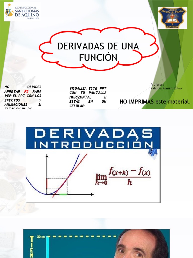 Derivadas de Una Función | Descargar gratis PDF | Derivado | Conceptos matemáticos