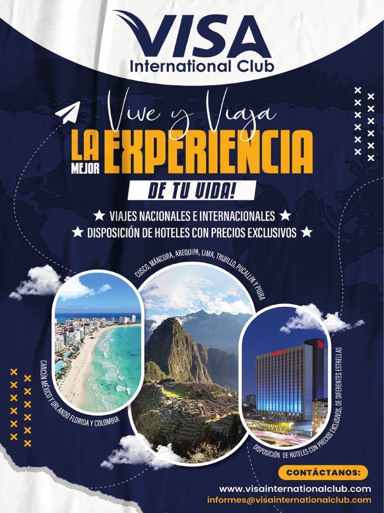 Brochure Visa International Club | PDF | Agencia de viajes | Turismo