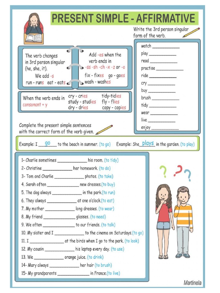 Present Simple Affirmative | PDF