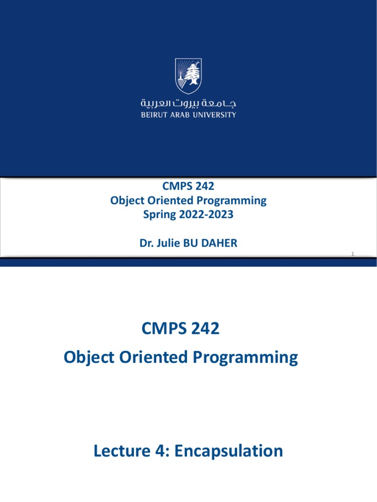 Lec4 CMPS242 | PDF | Class (Computer Programming) | Method (Computer ... Lec4 CMPS242 | PDF | Class (Computer Programming) | Method (Computer ...