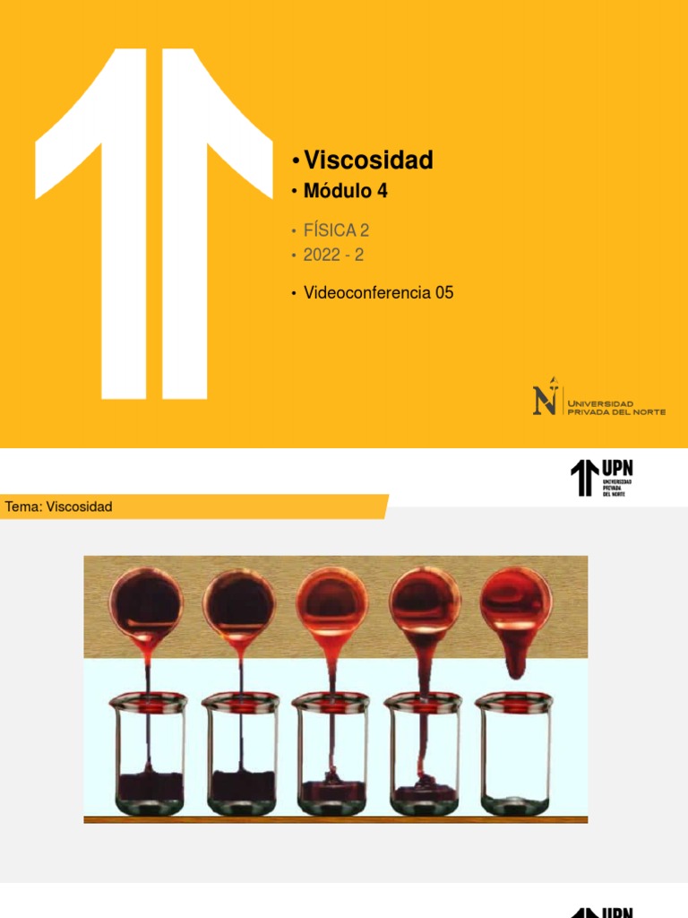 S05 M04 PPT Viscosidad | PDF | Viscosidad | Numero Reynolds