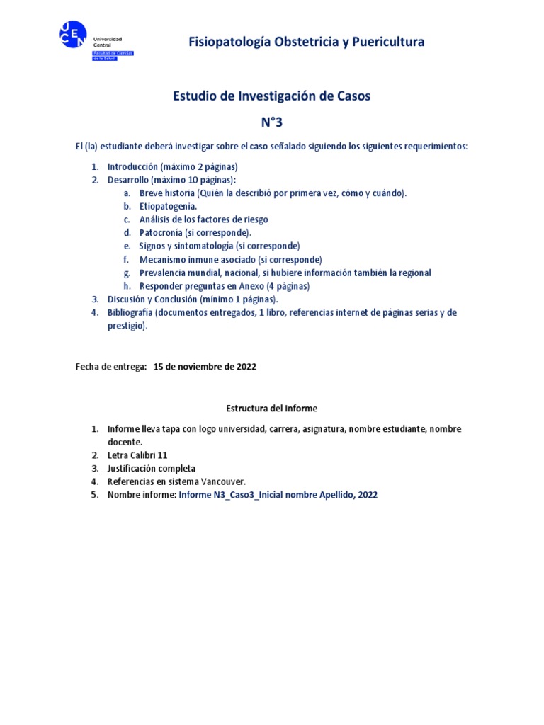 Estudio de Caso N°3 Trastorno Neurológico PDF | Descargar gratis PDF | Cuidado de la salud ...