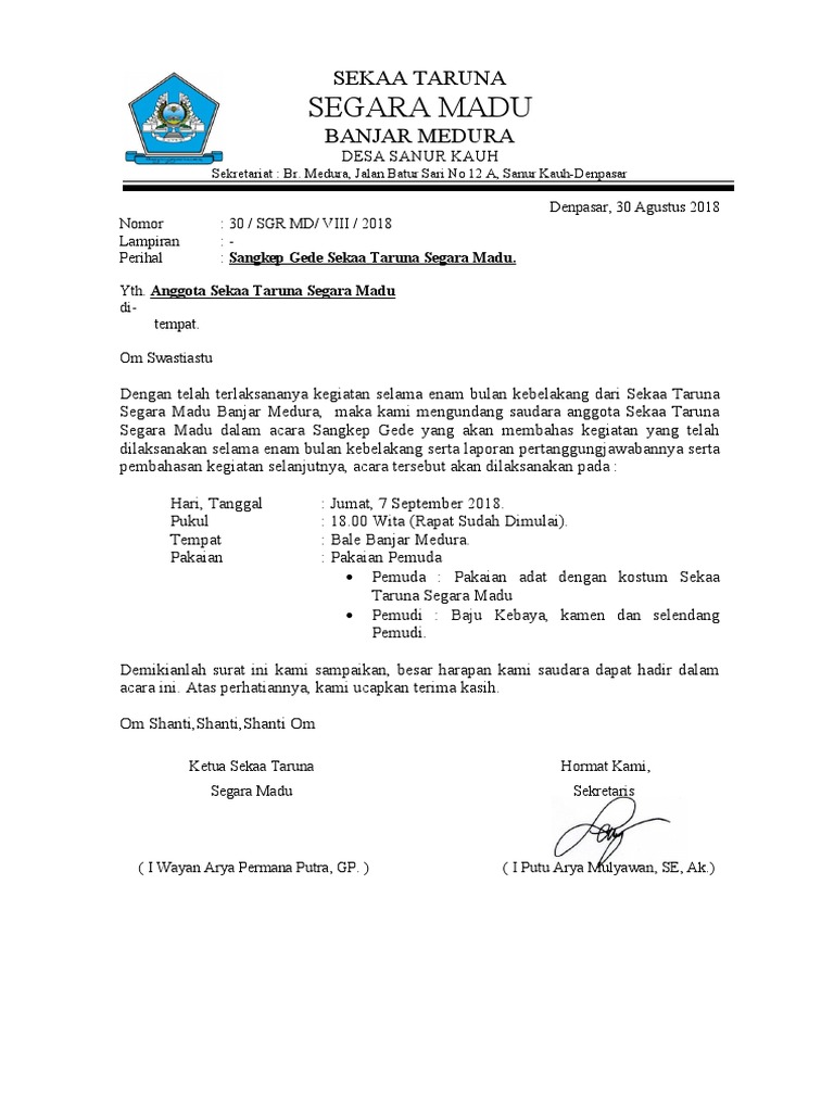 Sangkep Gede 2018 | PDF