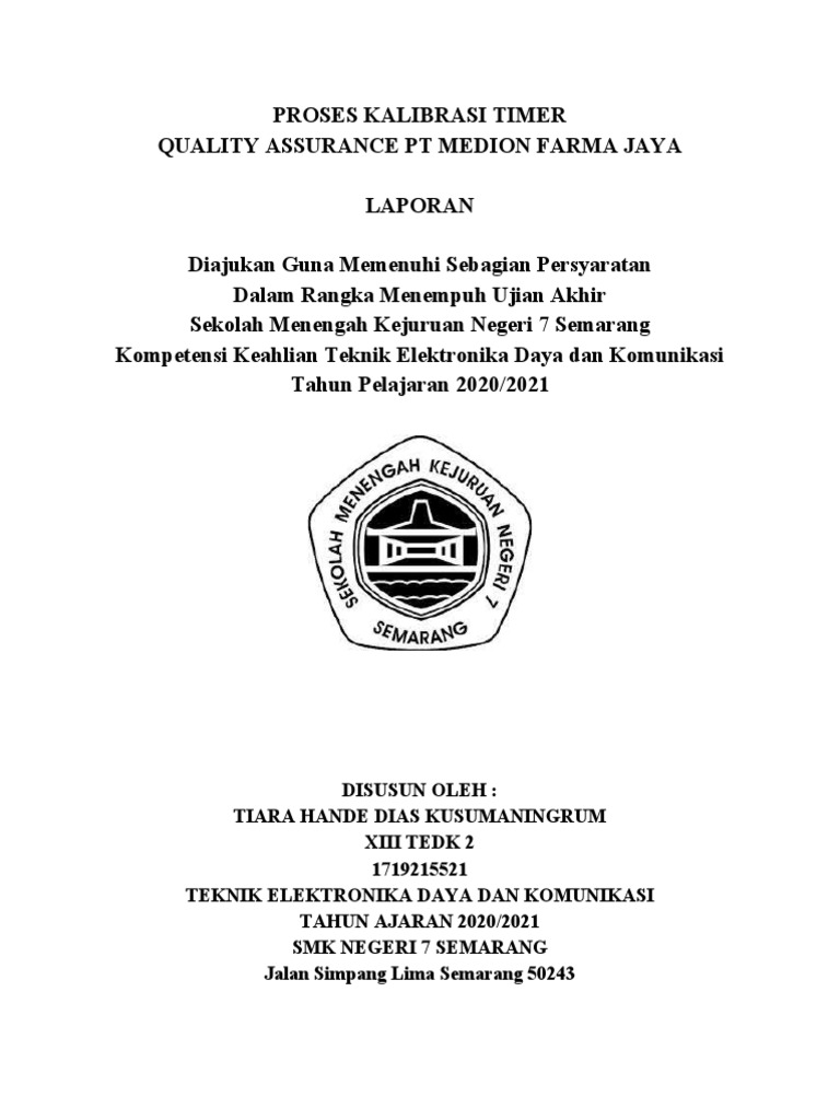 Proses Kalibrasi Timer di Medion | PDF