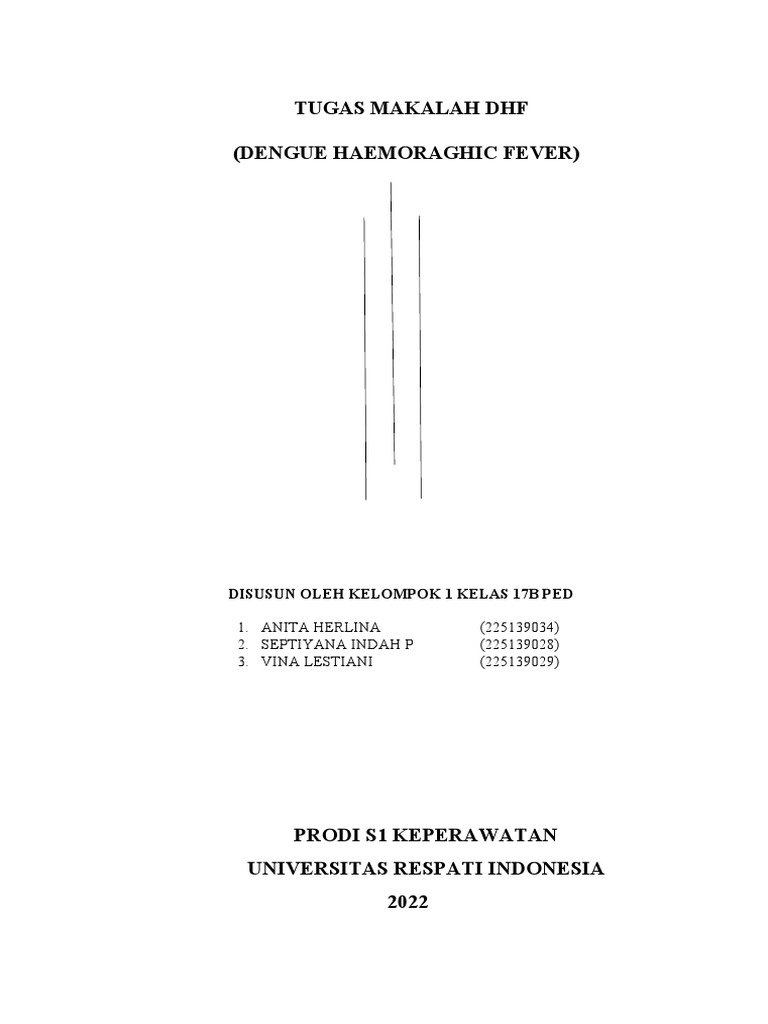 Makalah Hematologi DHF Dan Kasus KLP 1 | PDF