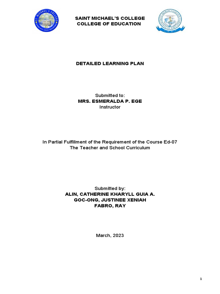 Detailed Lesson Plan Group 1 | Download Free PDF | Subject (Grammar) | Verb