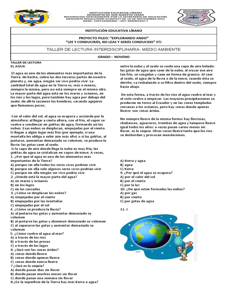 Pileo Marzo 23 INTERDICIPLINARIEDAD CON MEDIO AMBIENTE | PDF | Lluvia ...