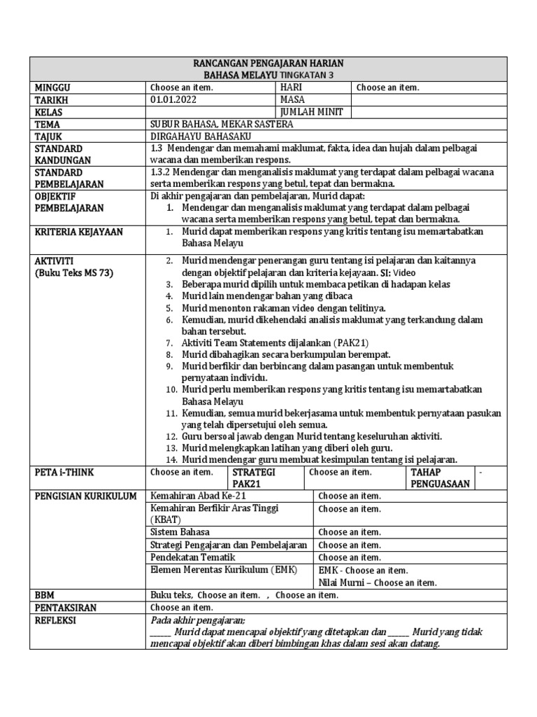 Tema 8 Subur Bahasa, Mekar Sastera | PDF
