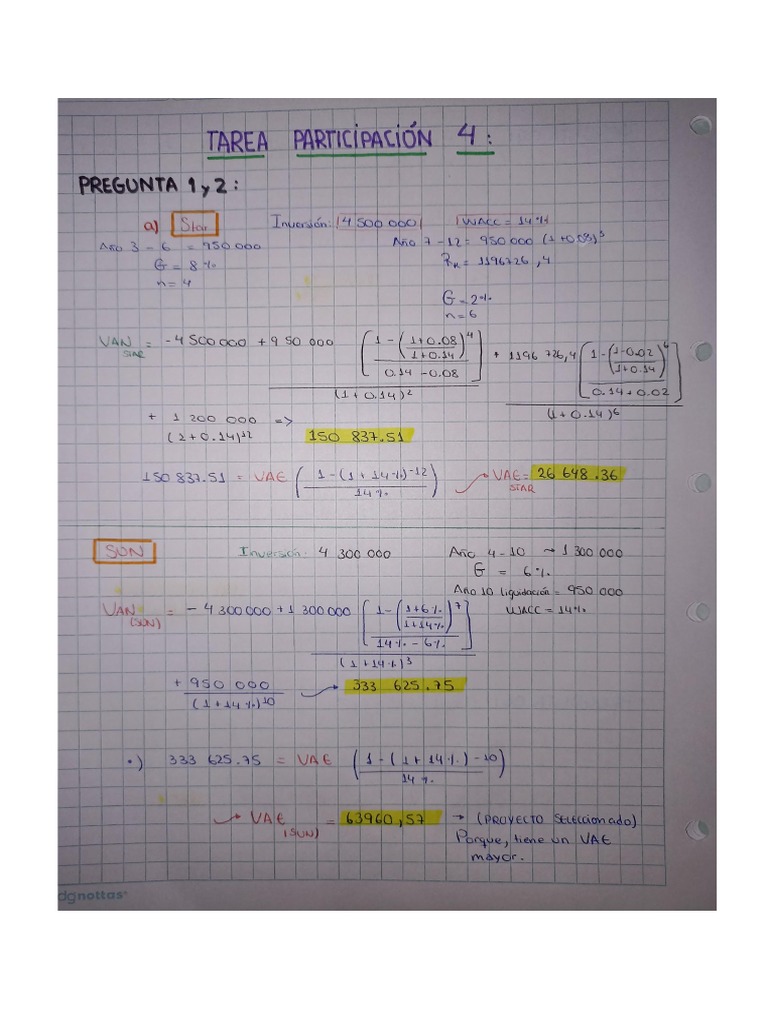 Tarea Participación 4 - Mate Fi | PDF