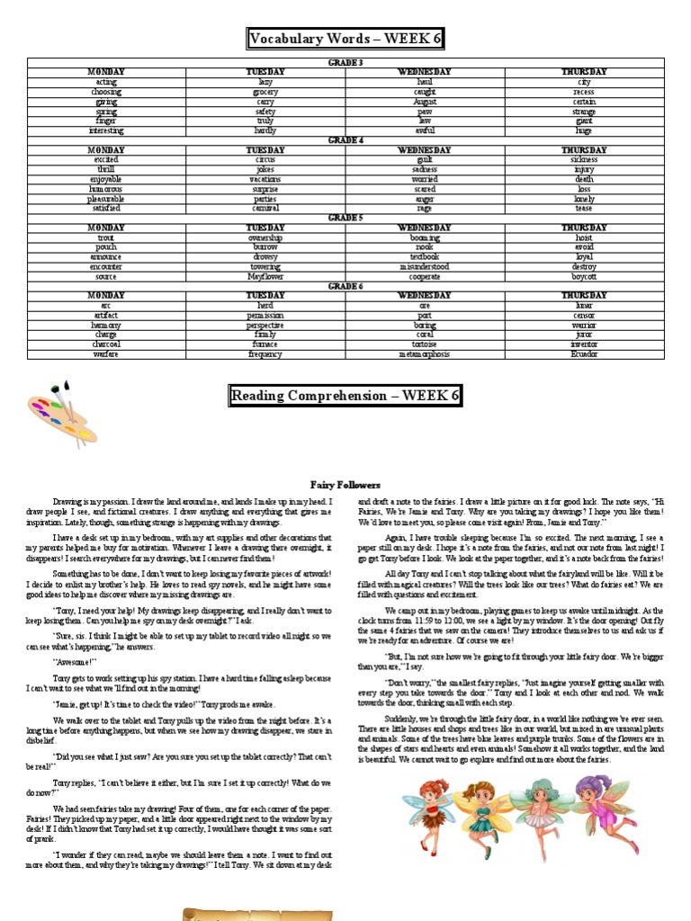 Reading Passages | PDF | Fairies