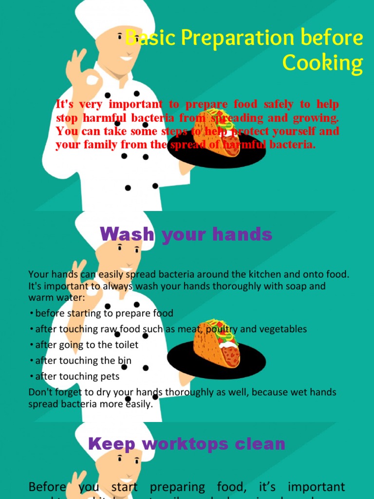 4 Basic Preparation Before Cooking | PDF | Shelf Life | Food And Drink ...