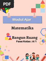 Modul Ajar Kelas 1 - Bangun Datar | PDF