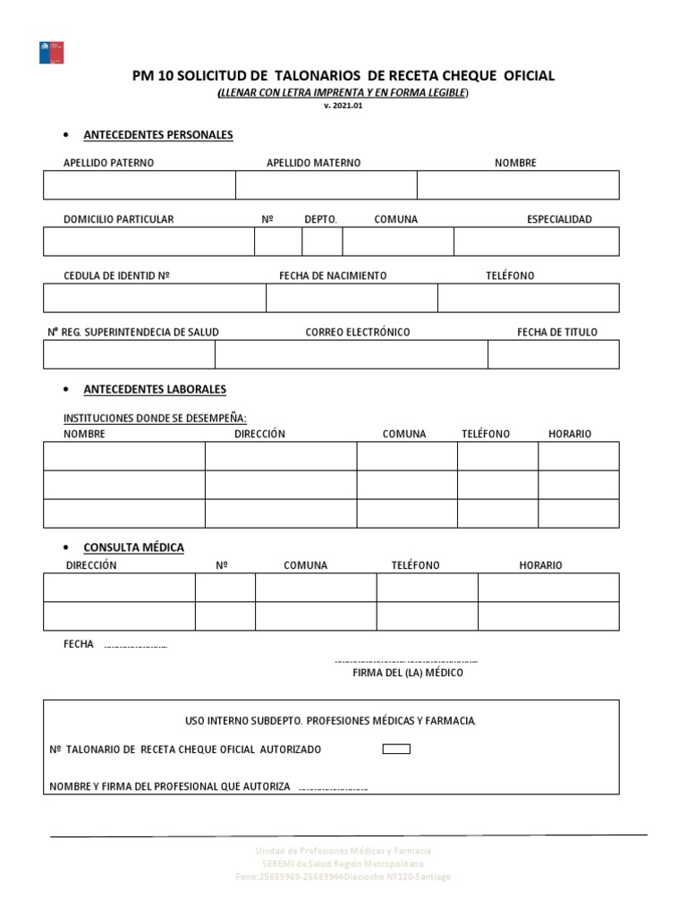 Solic. Recetas Cheque Cafe-7-6-19-21 | PDF